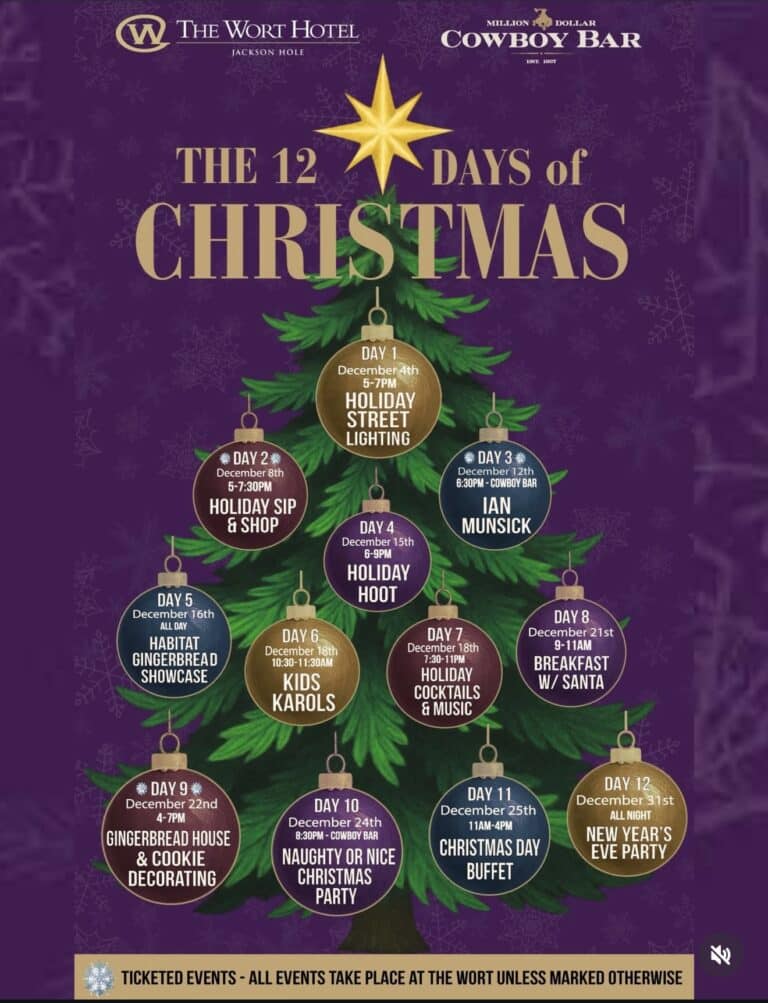 Jackson Hole's Version of the 12 Days of Christmas - Antlers Arch